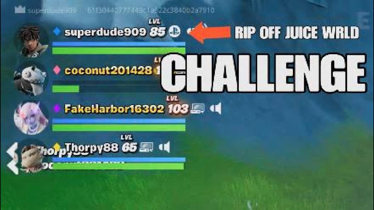 *NEW* FORTNITE RAPPER CHALLENGE - YouTube