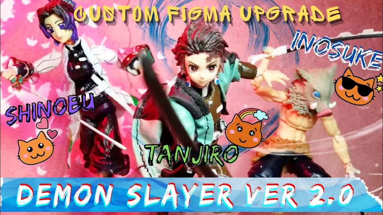 Tanjiro, Inosuke, Shinobu ver 2.0 - Custom Action Figure Upgrade (Demon ...
