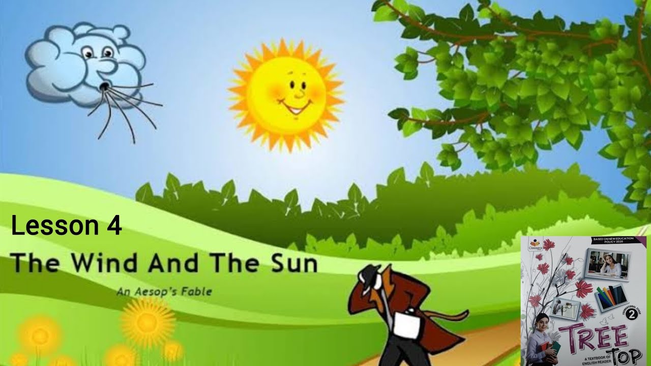 Class 2 English Lesson 4 The Sun and the wind 🌬️ classera book 📚 - YouTube