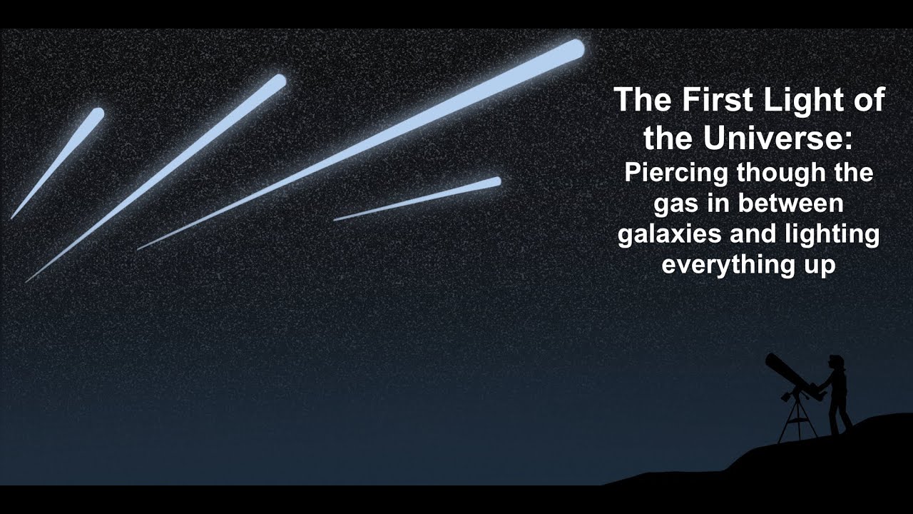 The first light of the universe – piercing through the gas in between ...
