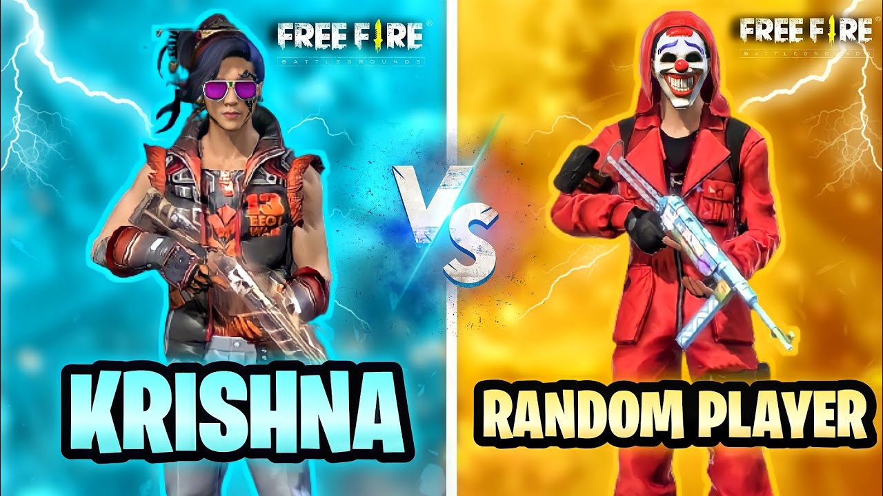 Krishna vs Random player Best Clash Squad Custom Room Op Gameplay ...