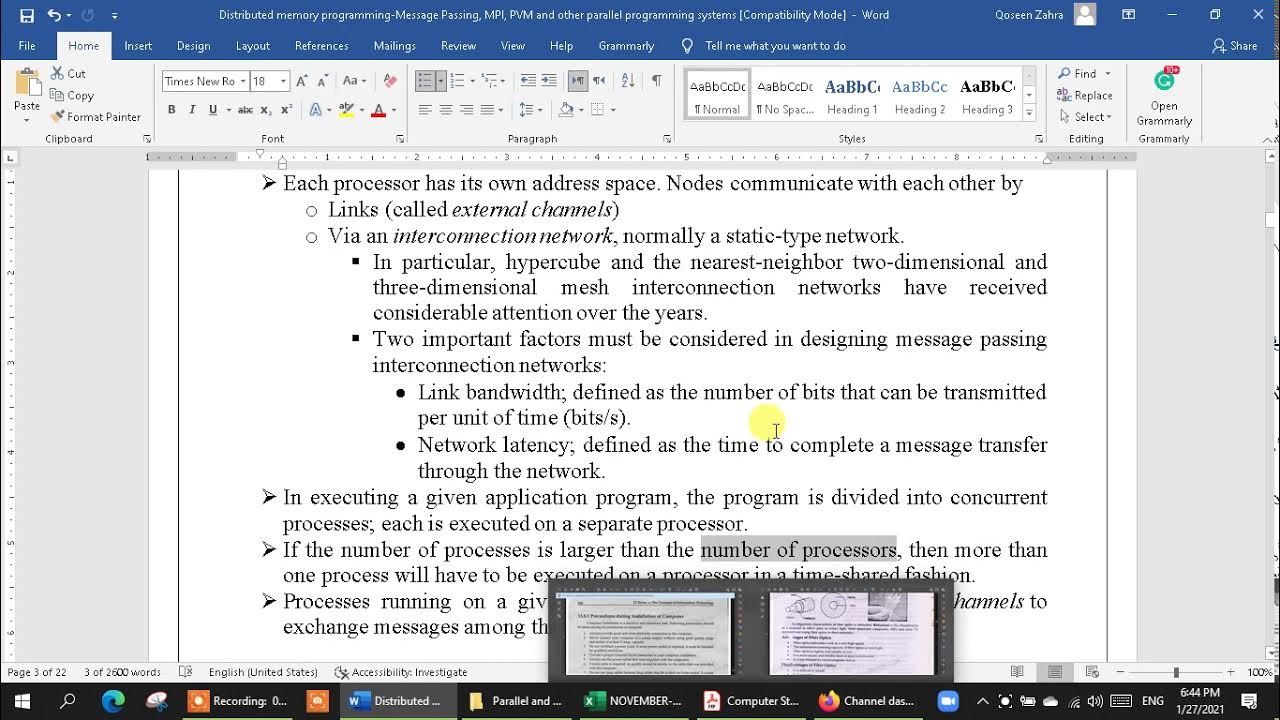 Lecture 34: Distributed memory programming--Message Passing and types ...