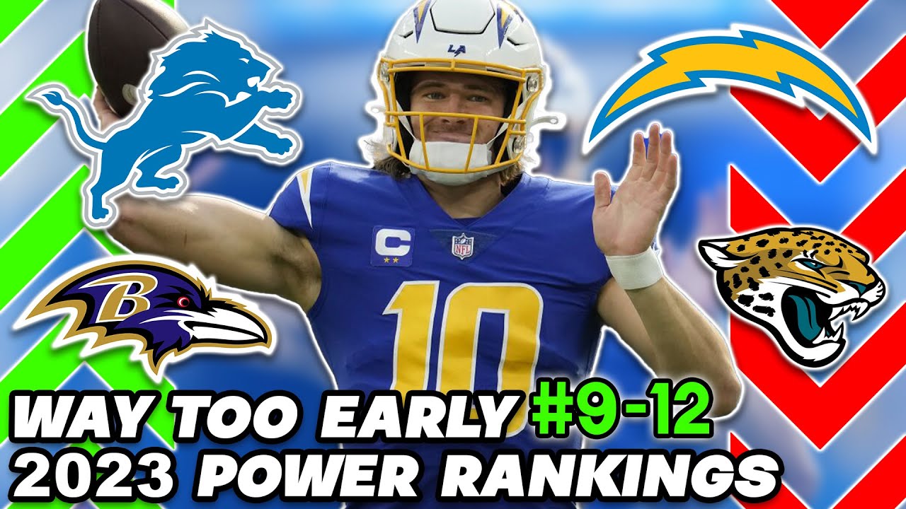 #9-#12 - The Official “WAY TOO EARLY” 2023 NFL Power Rankings (Post ...
