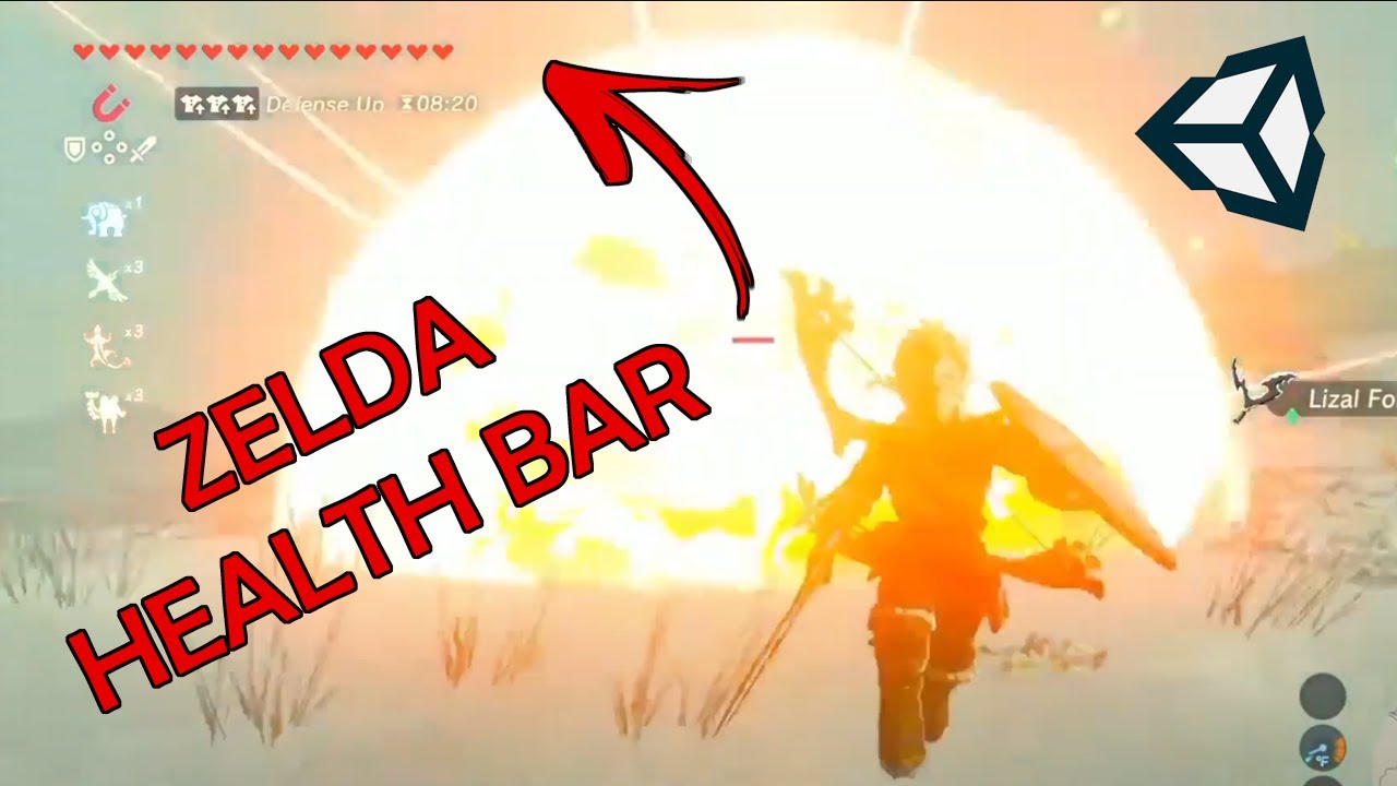 How to Code and Create Zelda Hearts Health Bar in Unity - YouTube
