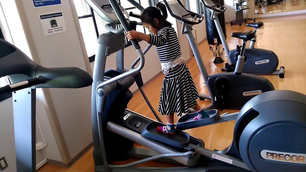 Prinsa Dangol: Exercising at Fitness Center - YouTube