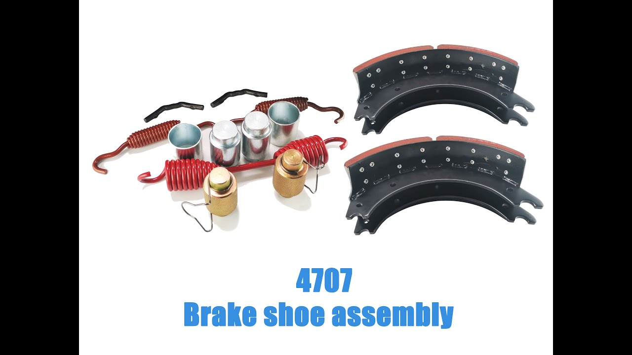 Brake shoe with lining 4707 - YouTube