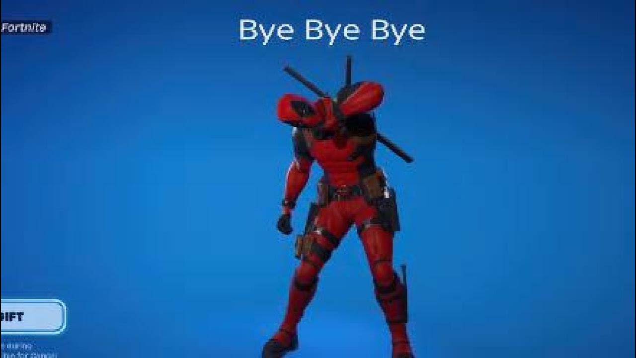 Bye Bye Bye emot Fortnite - YouTube