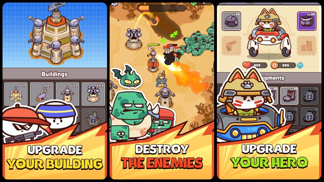 Outpost TD Mobile Game | Gameplay Android - YouTube