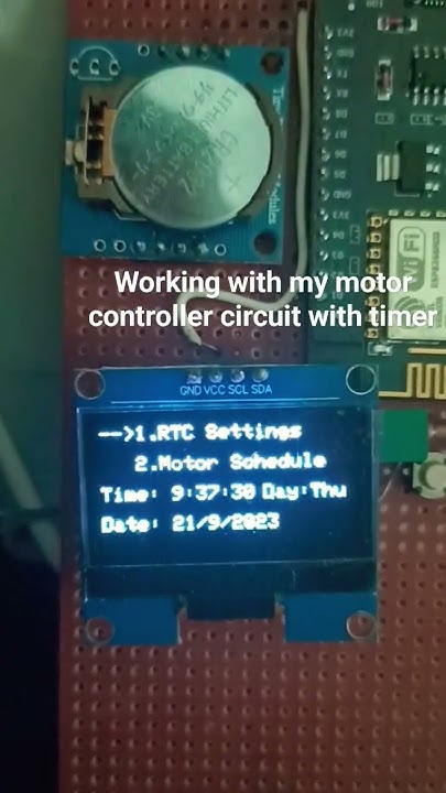 Esp8266 wifi motor control with real time clock and display #esp8266 #arduino # ...