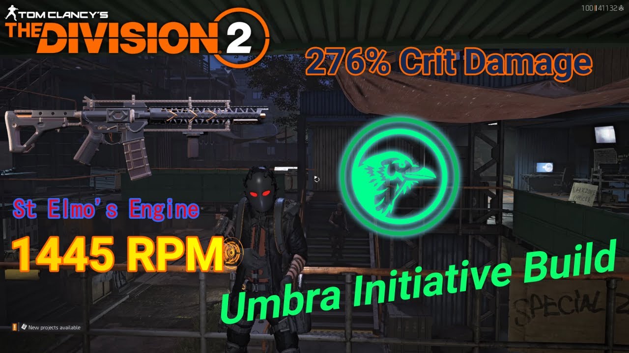 The Division 2 // Umbra Initiative Build // 1445+ RPM // Pve solo és ...
