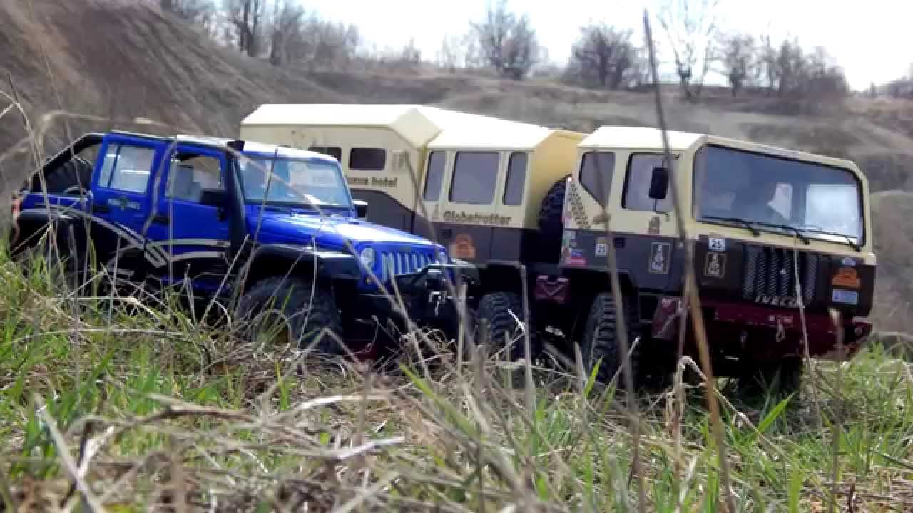 Trailer Mex Jeep JK vs Iveco 8X8 - YouTube