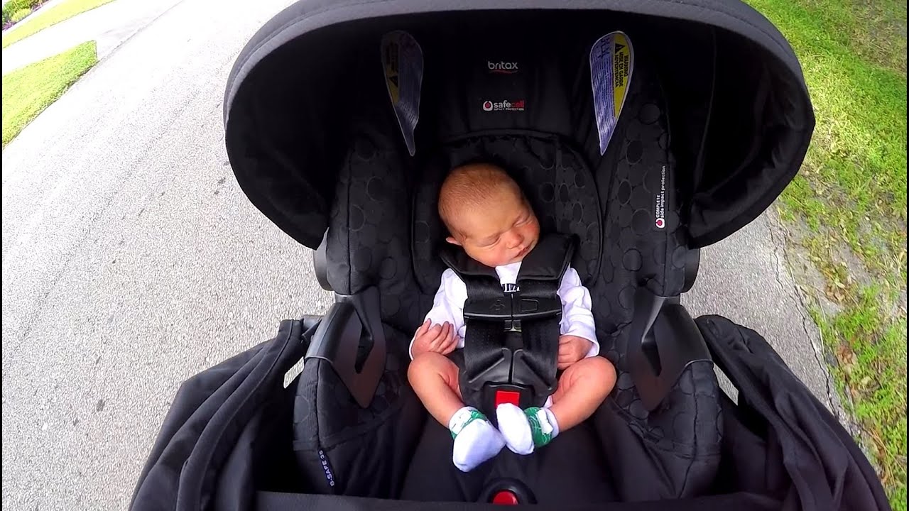 GoPro Baby's first stroller walk - YouTube