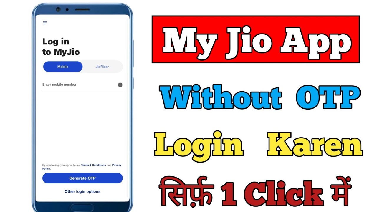 My Jio App Bina Otp Ke Login Kaise Kare/My Jio App Login Without Otp ...