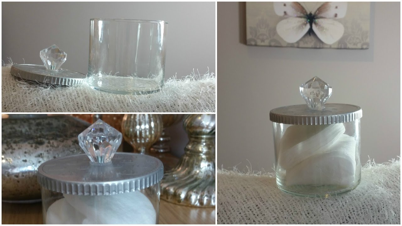 DIY | PINTEREST INSPIRED PRETTY STORAGE JAR (SAVE YOUR CANDLE JARS ...