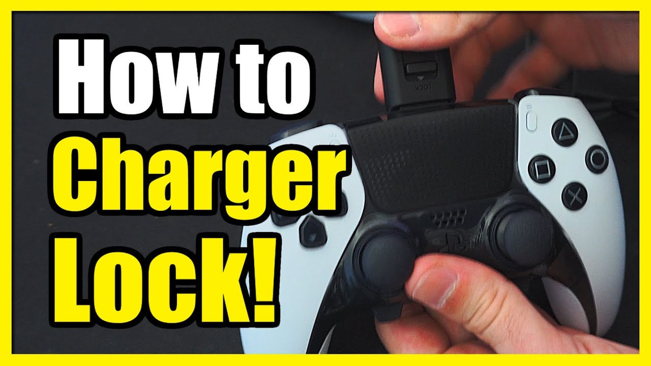 How to use Cable Lock on Dualsense Edge Ps5 Controller (Stop Charger ...