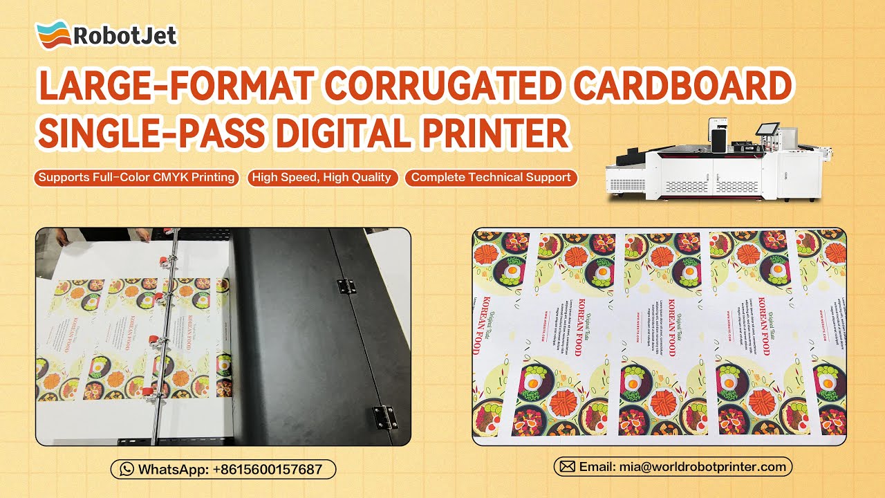 Large-Format Cardboard Single-Pass Digital Printer! (4 EpsonA3+ Heads ...