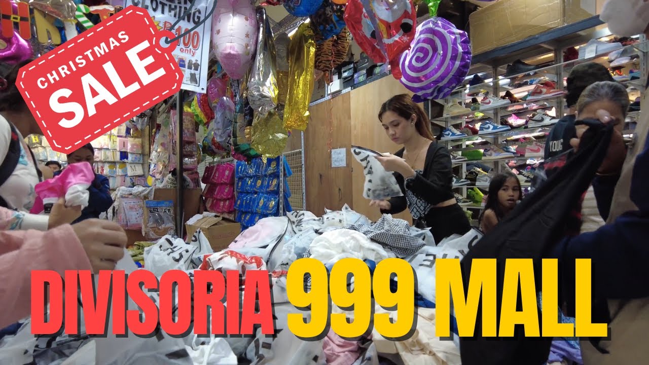 [4K] 999 SHOPPING MALL IN DIVISORIA - CHRISTMAS TOUR, MANILA ...