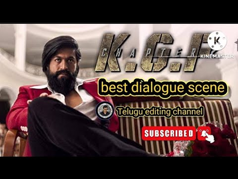 KGF 2 best dialogues scene - YouTube