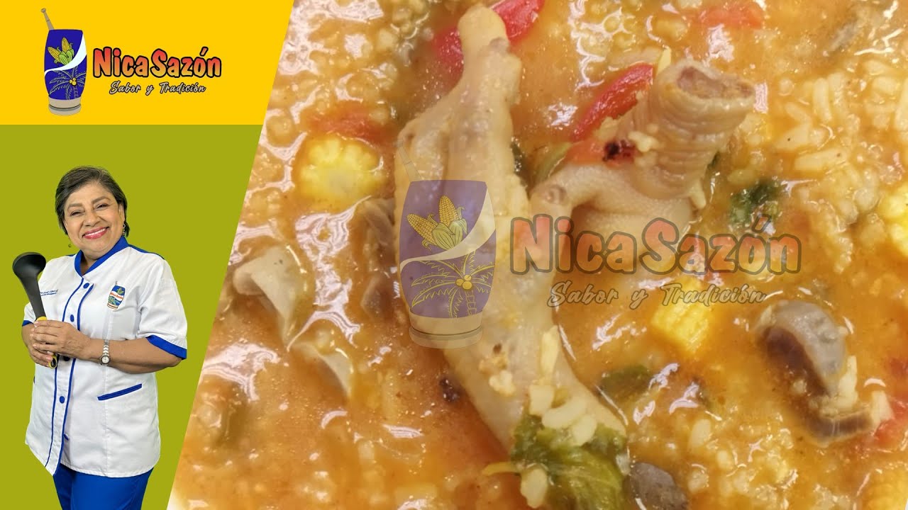 María Esther López | Arroz aguado de titiles y patas de pollo - YouTube