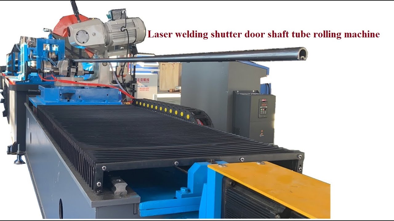 【ZHONGTUO】Laser welding shutter door shaft tube rolling forming machine ...