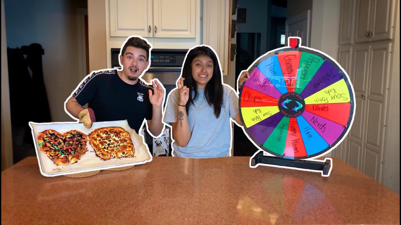 Spin The Wheel Make The Pizza! **ALMOST THREW UP** - YouTube