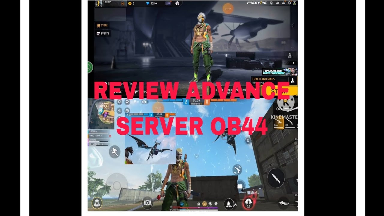 REVIEW ADVANCE SERVER OB44 - GARENA FRRE FIRE - YouTube