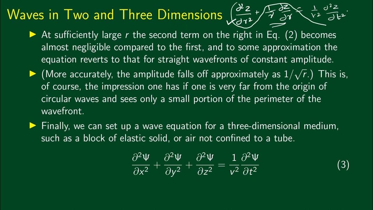 Waves in Two and Three Dimensions - YouTube