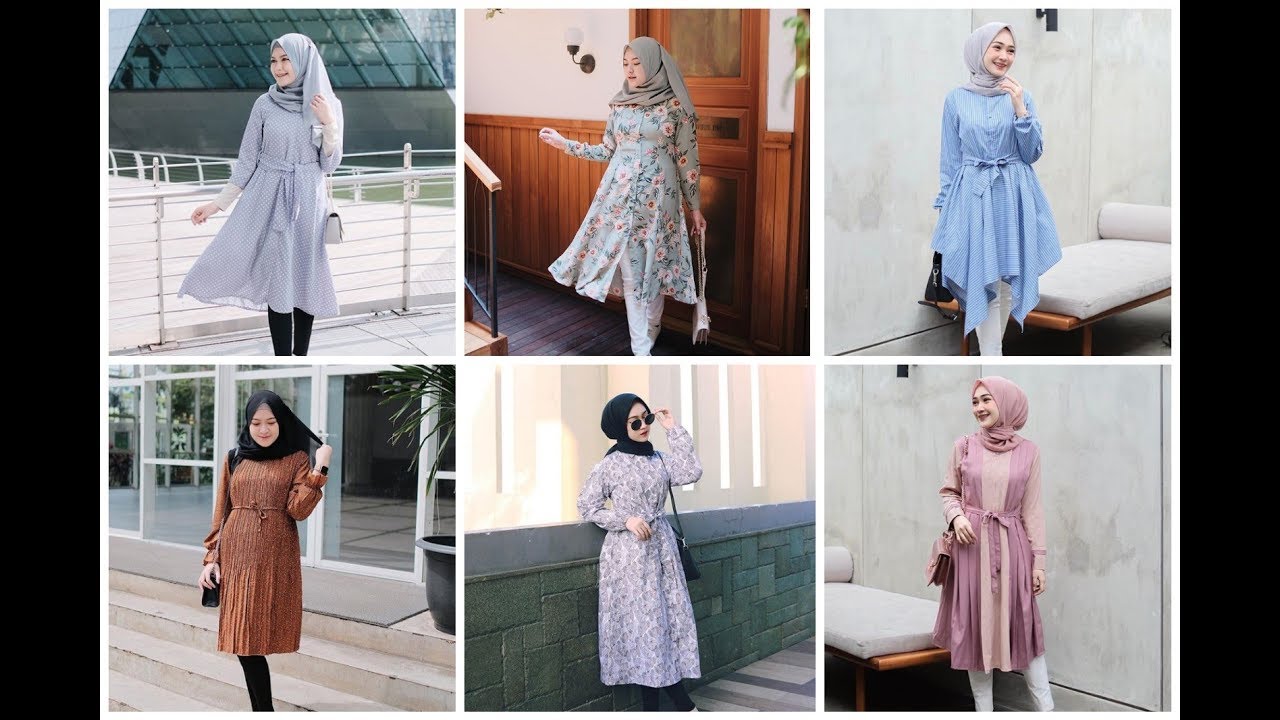 Model Blouse Tunik Terbaru || model busana muslim Tunik terbaru - YouTube