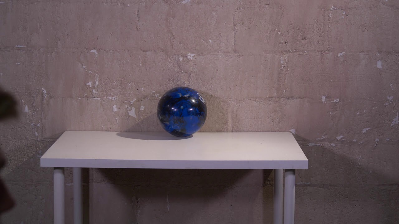 bowling ball on table - YouTube