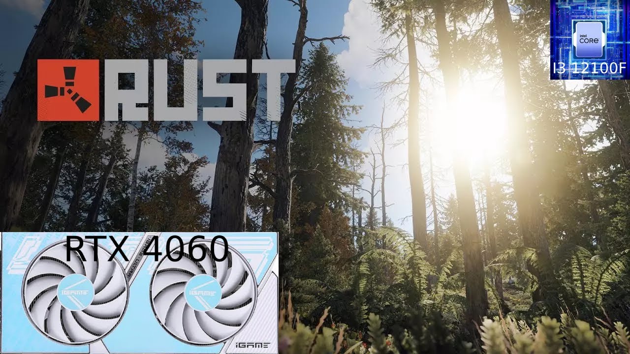 Rust - I3 12100F + RTX 4060 - Ultra Settings ( Сервер на 450 игроков ...
