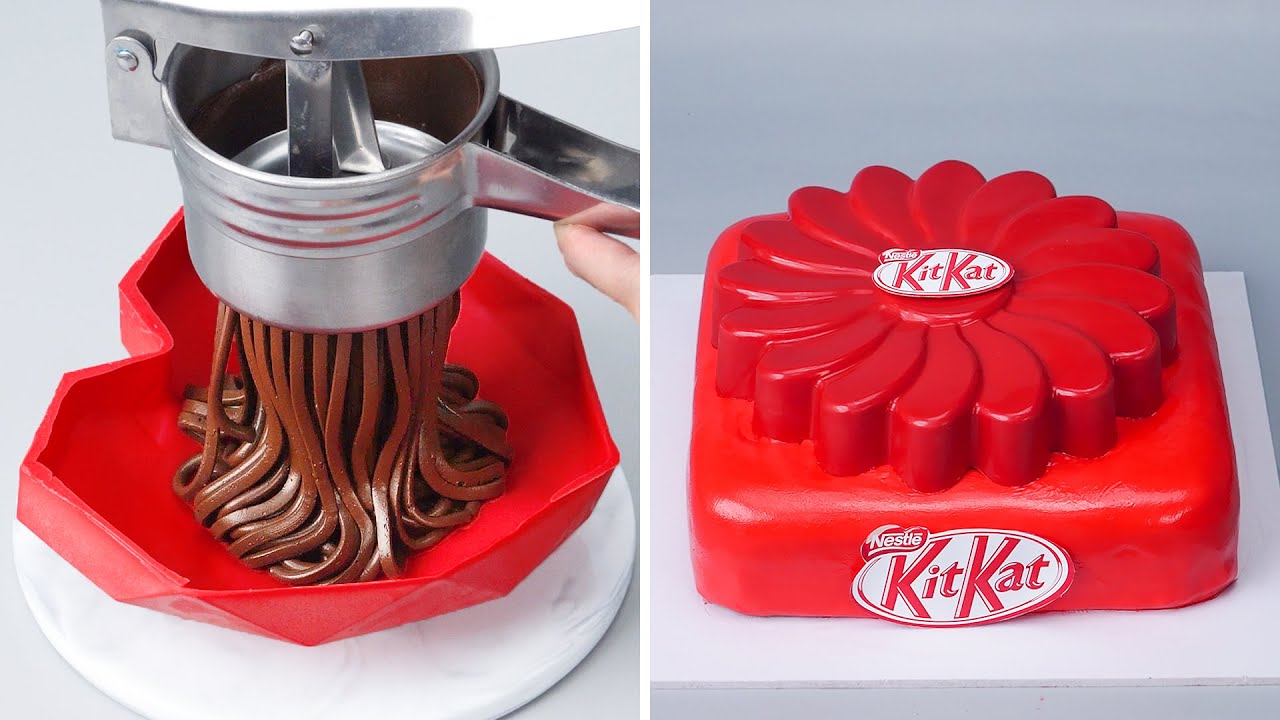 Best One Color Cake Recipe Ideas | Sweet Chocolate KITKAT Cake ...
