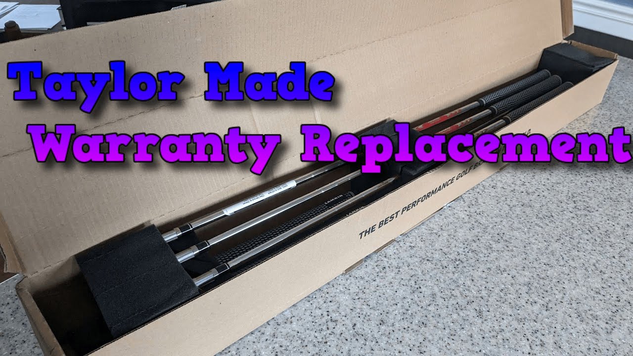TaylorMade warranty iron set replacement - YouTube