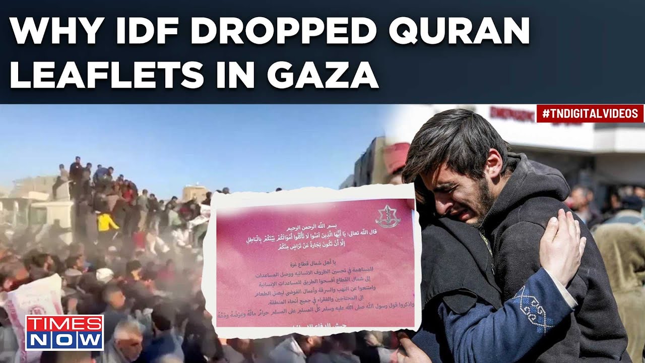 IDF Turns To Quran Amid Gaza War? Drops Leaflets With Verses From ...