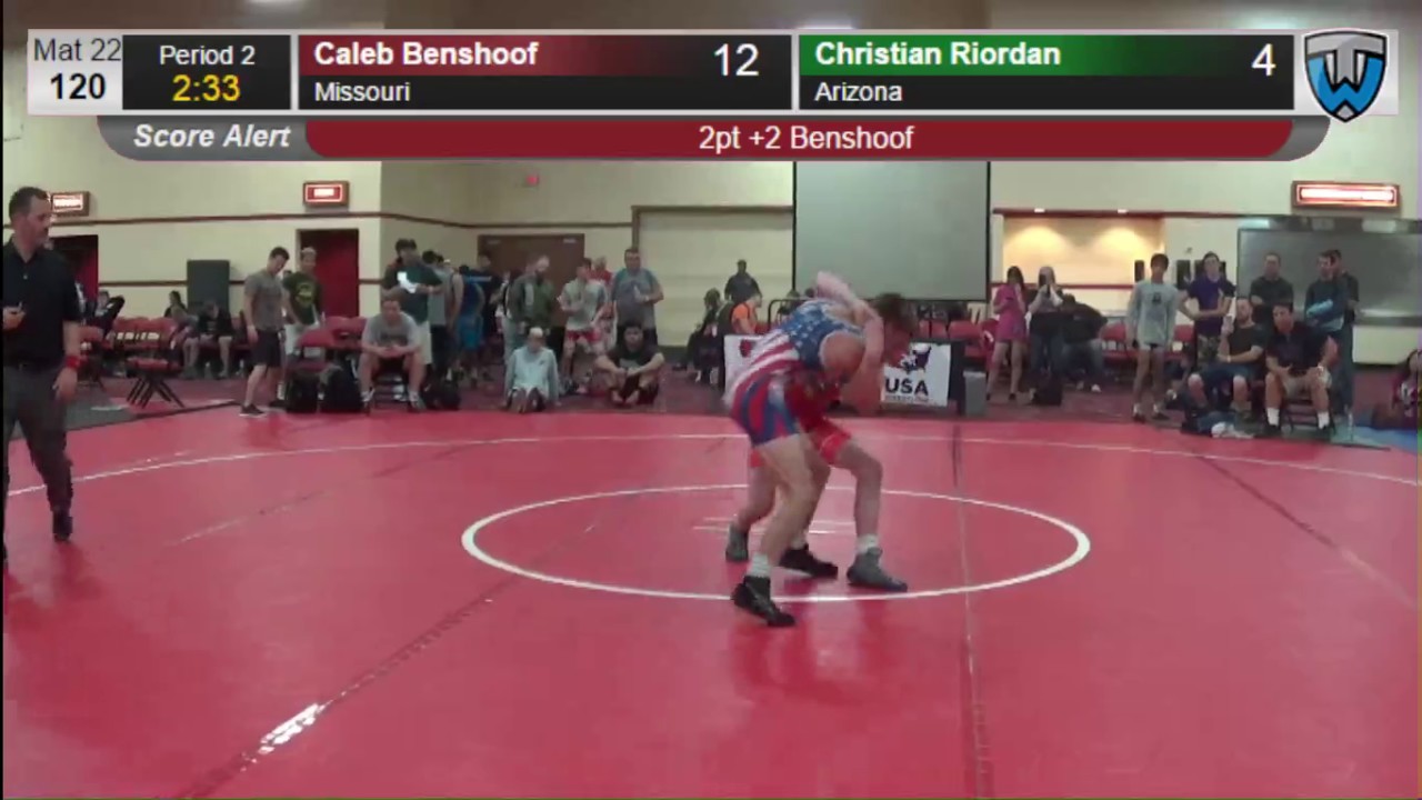 Men 120 Caleb Benshoof Missouri vs Christian Riordan Arizona 4758879104 ...