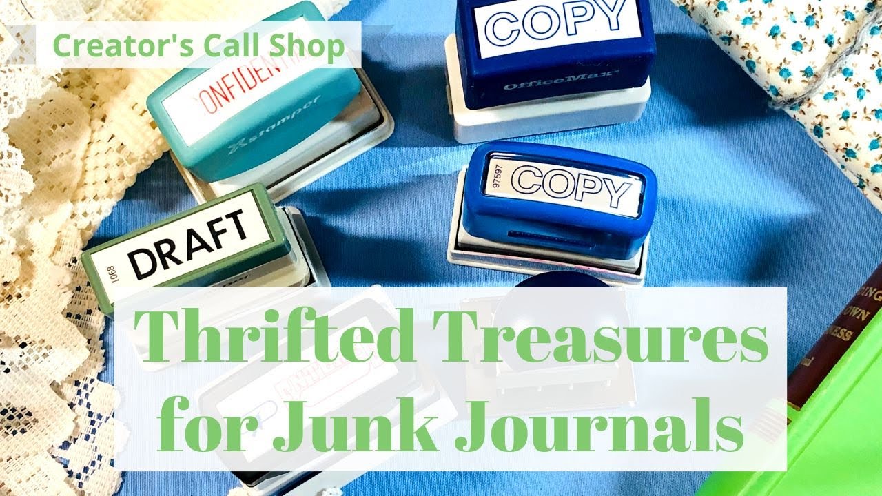 Sharing Some Thrifted Treasures And A Couple of Freebies! Junk Journal ...