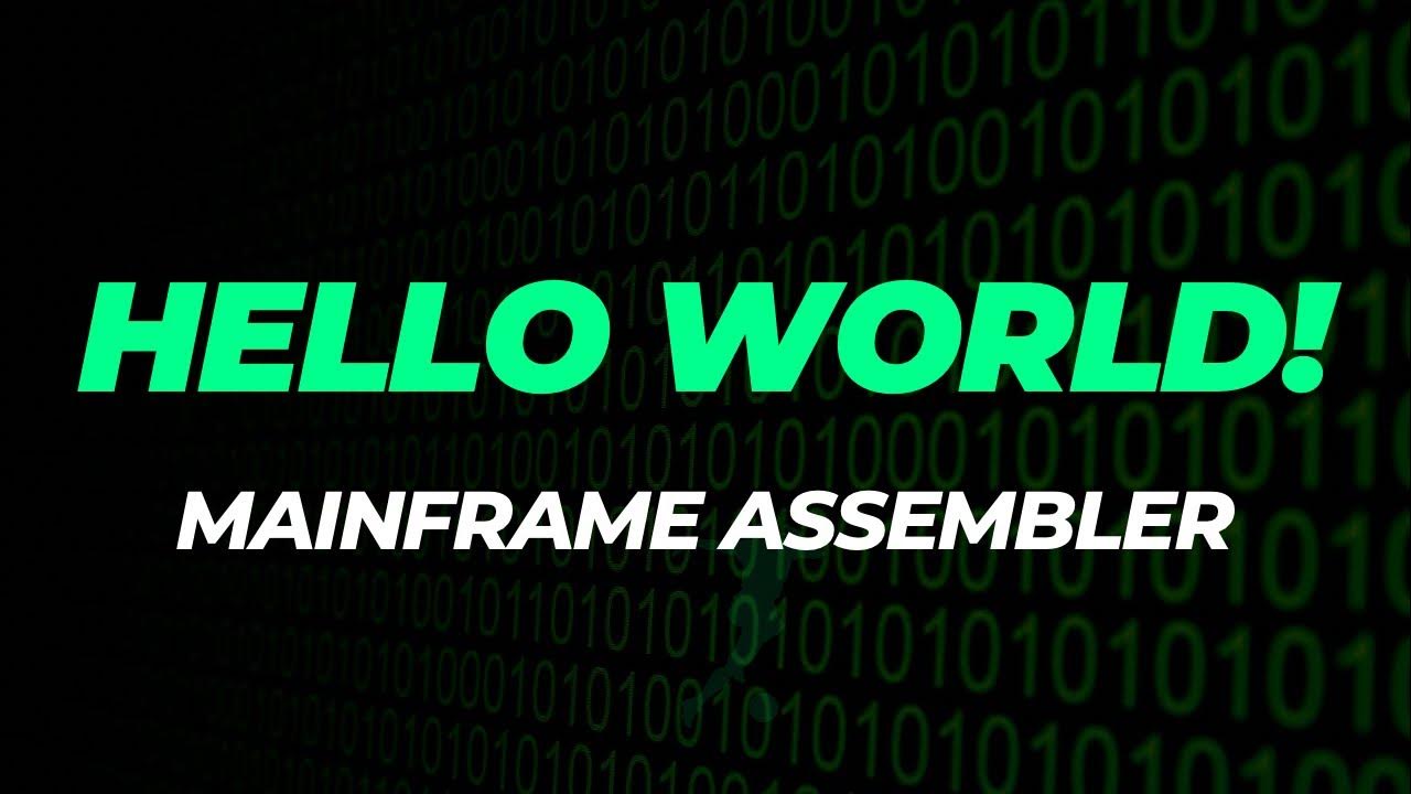 Mainframe Assembler Hello World Program and Coding Sheet Explained ...