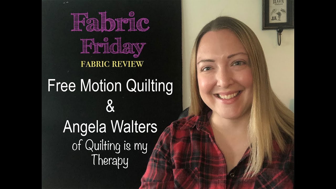 Free Motion Quilting and Angela Walters - YouTube
