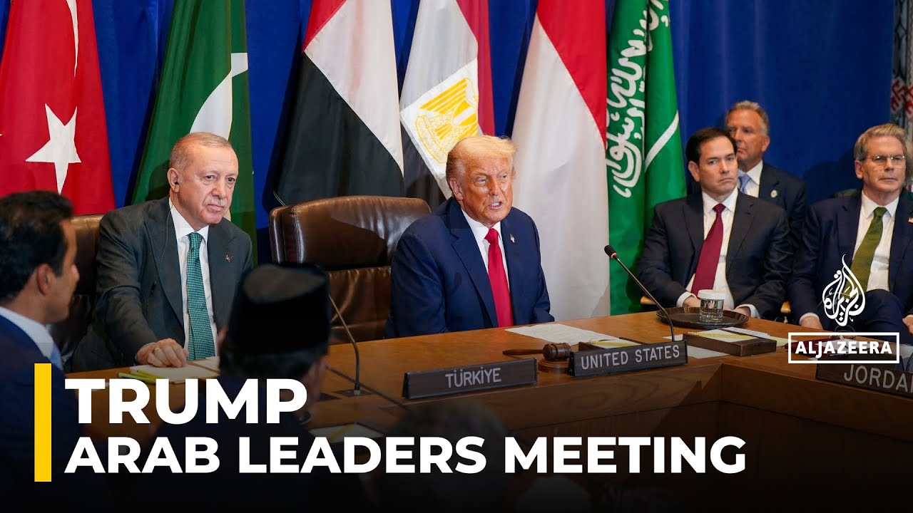 ‘The group that can do it’: Trump meets with Arab leaders on Gaza - YouTube