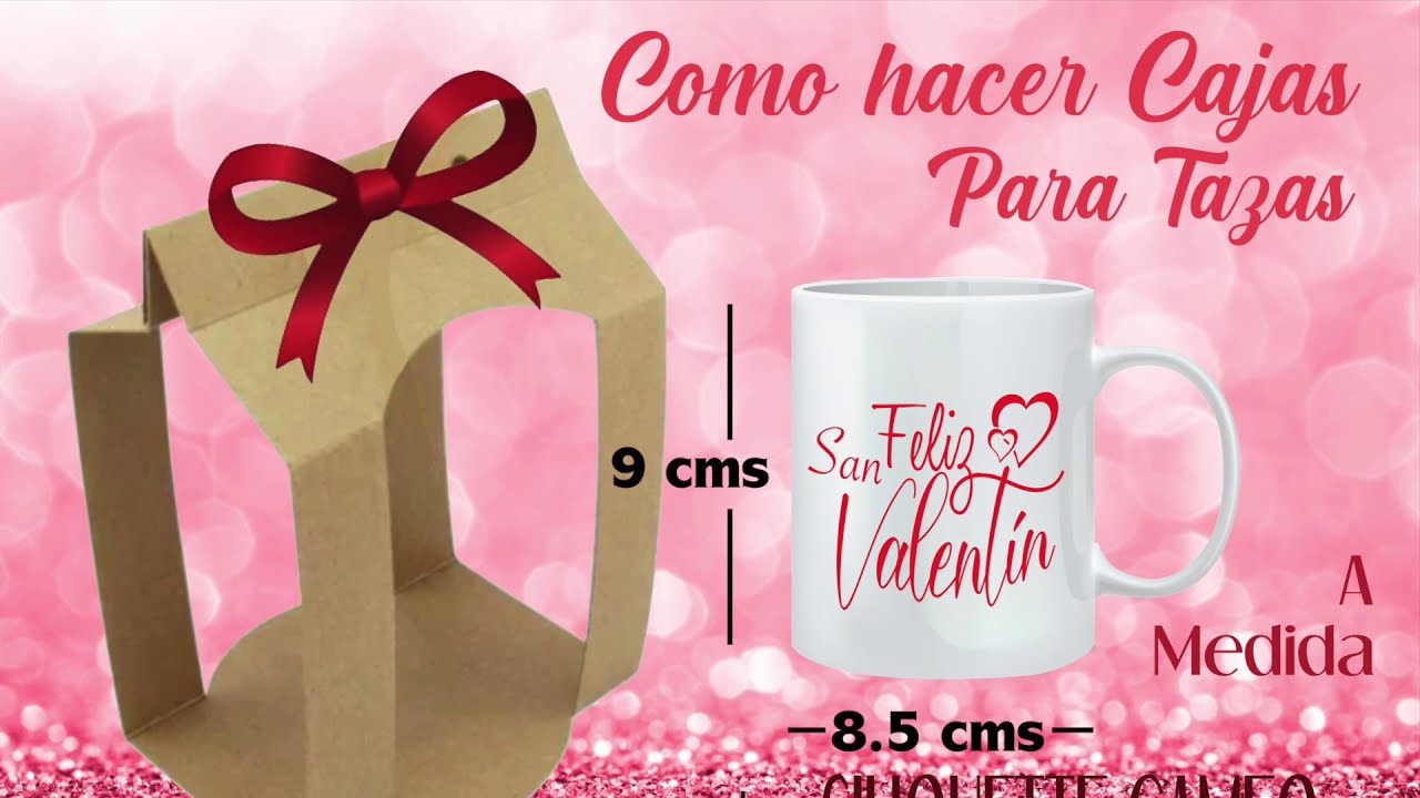 COMO HACER CAJAS PARA TAZAS O MUG A MEDIDA - Programa Silhouette Studio ...
