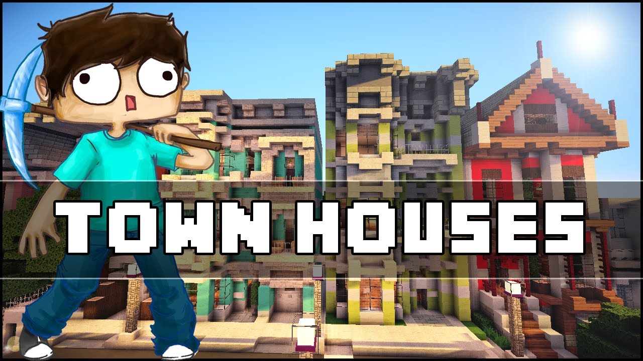 Minecraft - Town Houses - YouTube