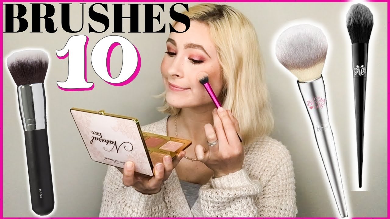 TOP TEN MAKEUP BRUSHES YOU NEED!!! | 2019 Affordable + Highend brushes ...