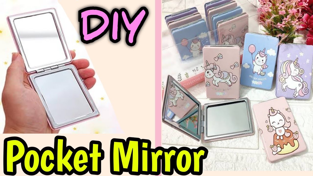 DIY homemade pocket mirror/how to make pocket mirror at home easy/diy ...