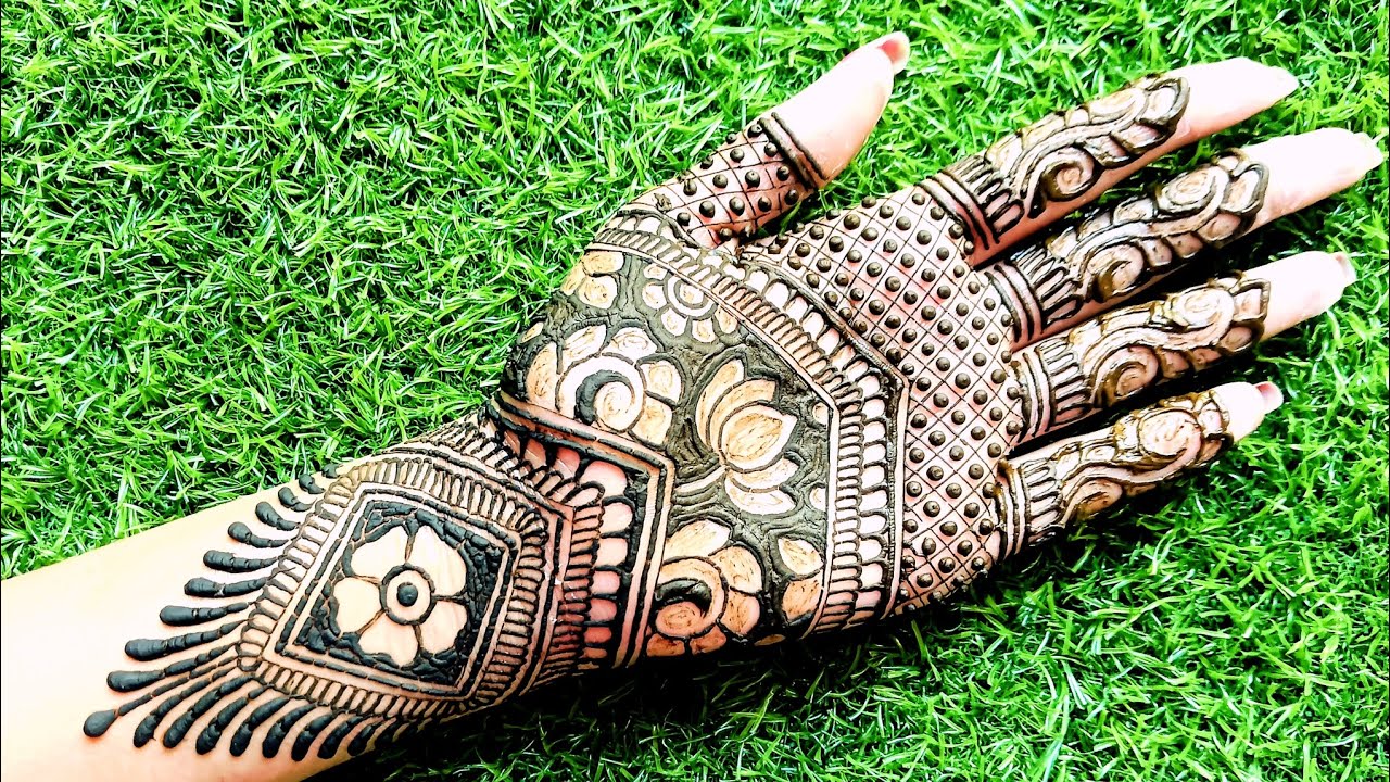 Navratri special front full hand mehndi design 2025 || mehndi design ...