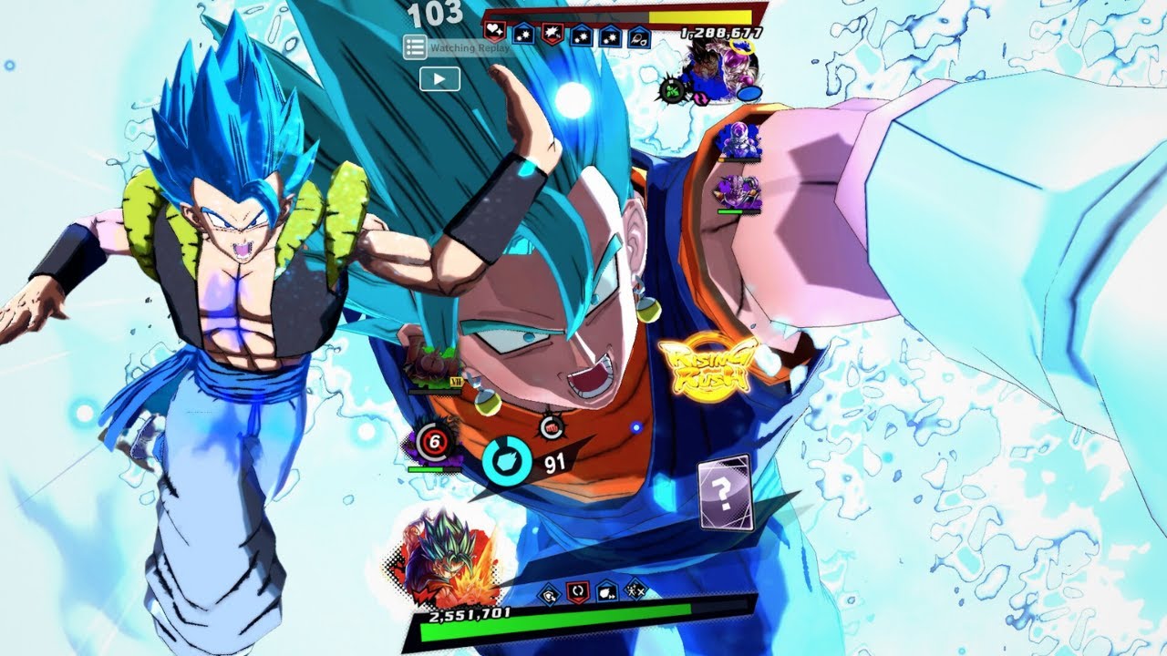 Ultra Vegito Blue & Ultra Gogeta Blue on Full-Screen Landscape Mode ...