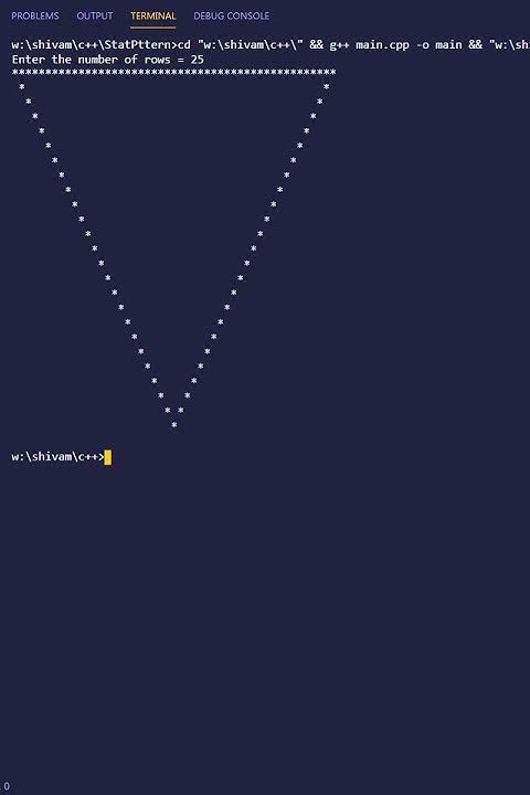 Hollow Inverted Pyramid Pattern Using Function In C Pwos Shorts Youtube 