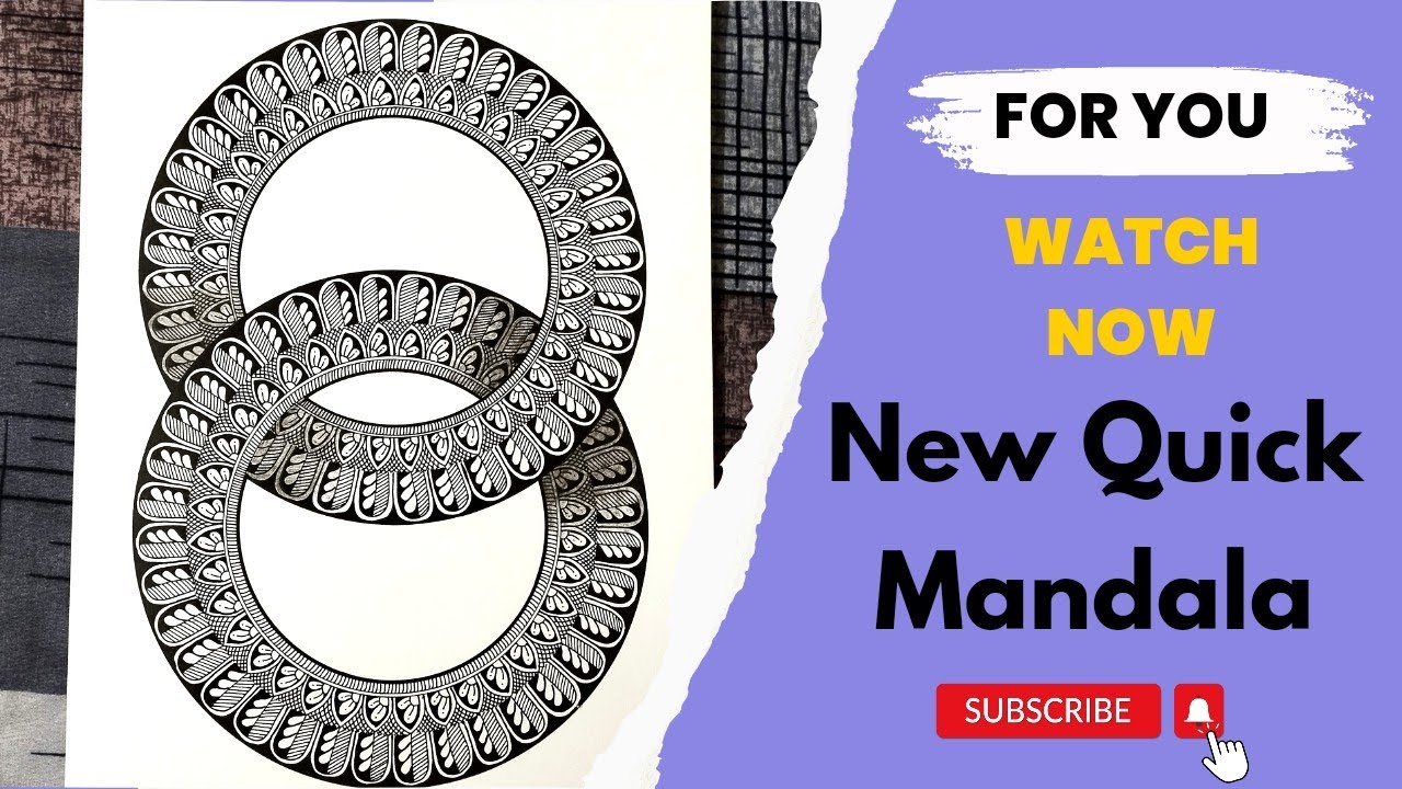 How to draw Quick and Easy Mandala. Time-laps Mandala Art. @RahulGuha26 ...