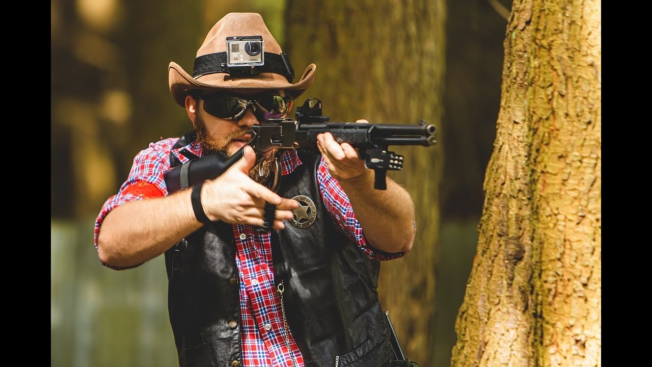 Modern cowboy airsoft!! Greenops 17/4/22 - KTW Winchester 1873 Gameplay ...