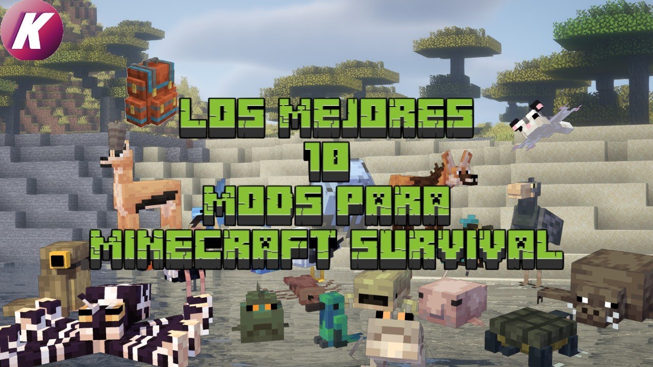 Los 10 MEJORES mods para Minecraft SURVIVAL 😲 - YouTube