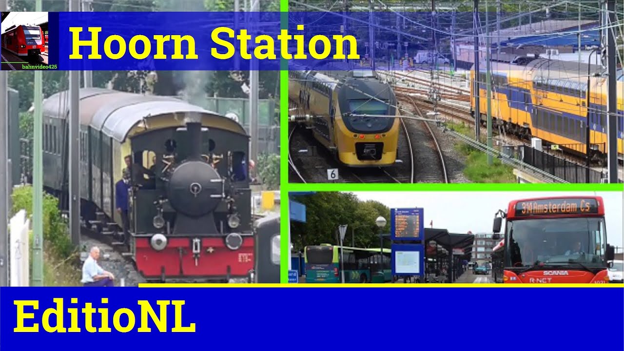 [HD] NS trains, Local Steam Tram and buses at Hoorn station - EditioNL ...