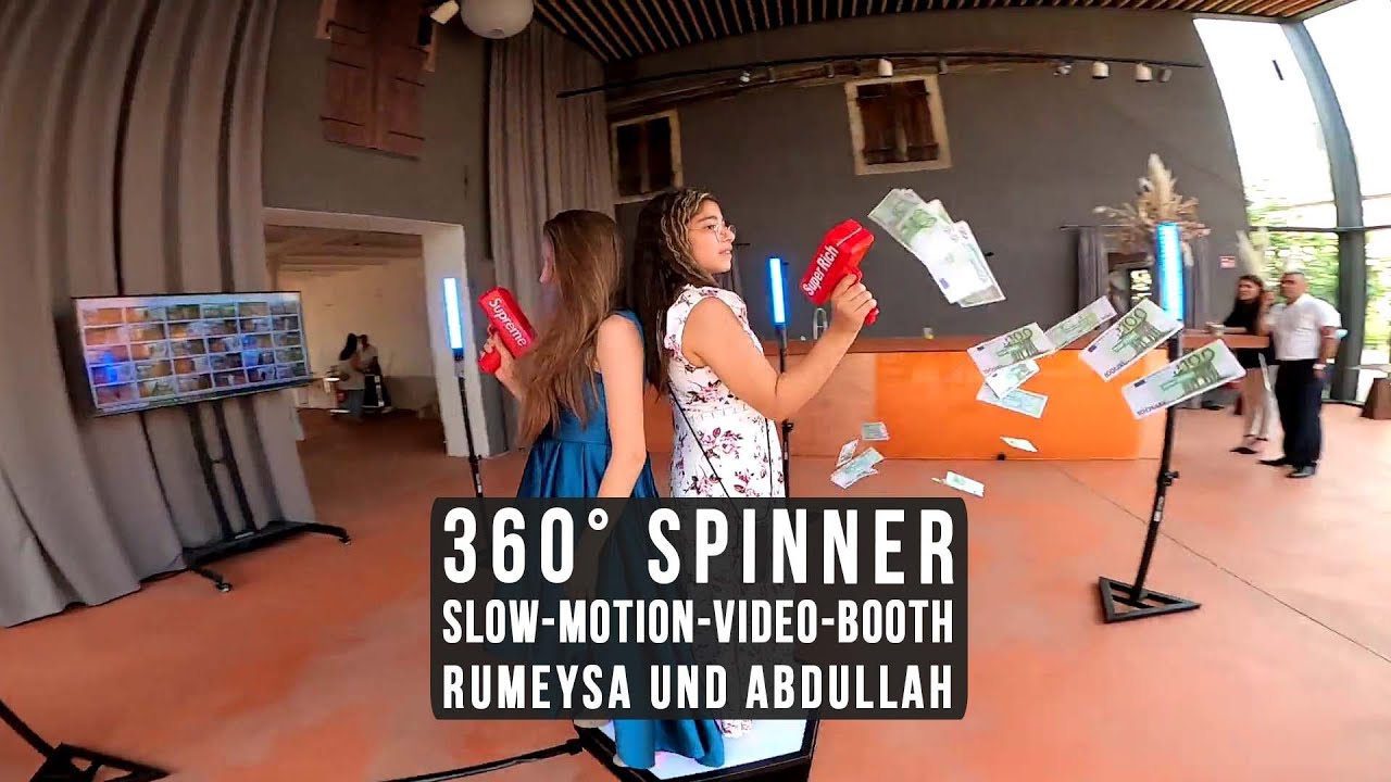 360 Spinner Video Booth als Highlight auf euer Party! Das braucht ihr ...